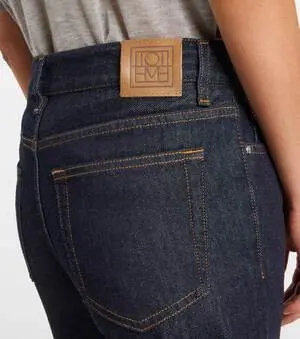 TOTEME Low-rise Straight Jeans - Blue