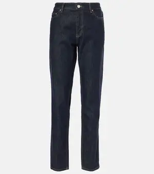 TOTEME Low-rise Straight Leg Jeans In True Vintage - Blue