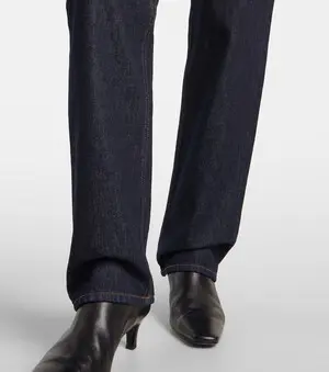 TOTEME Low-rise Straight Leg Jeans In True Vintage