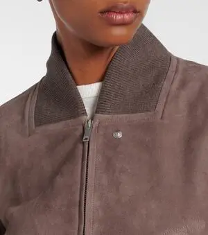 TOD'S Suede Bomber Jacket