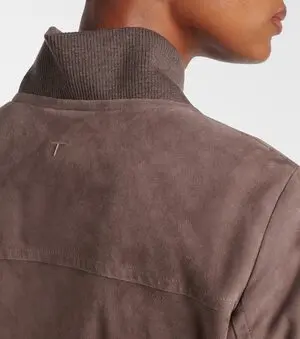 TOD'S Suede Bomber Jacket