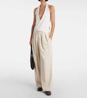 AYA MUSE High-rise Wide-leg Trousers
