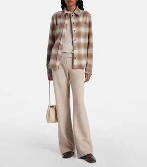 Loro Piana Checked Wool And Cashmere Overshirt
