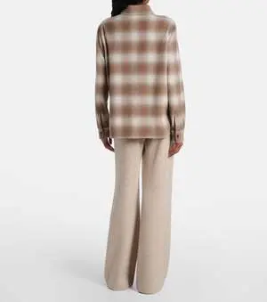 Loro Piana Checked Wool And Cashmere Overshirt
