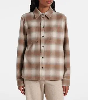 Loro Piana Checked Wool And Cashmere Overshirt
