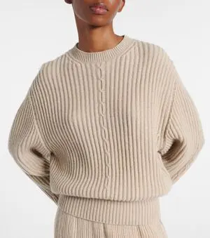 Loro Piana Plane Tree Ribbed-knit Cashmere Sweater