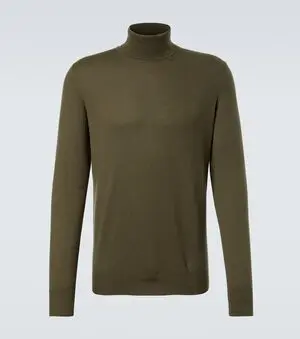 Loro Piana Cashmere Turtleneck Sweater - Green