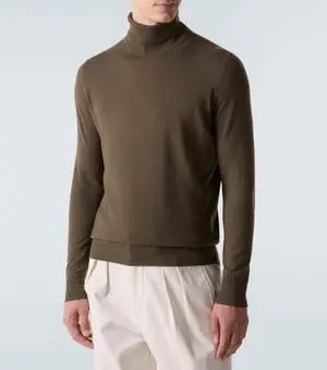 Loro Piana Cashmere Turtleneck Sweater - Green