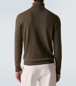 Loro Piana Cashmere Turtleneck Sweater - Green