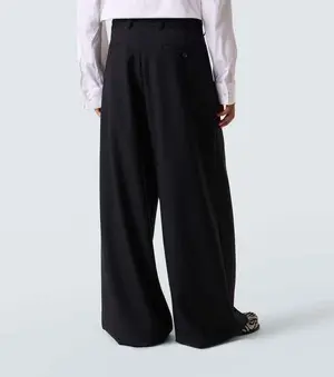 Dries Van Noten Wool Wide-leg Pants