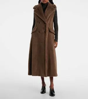 Max Mara Alpaca, Wool, And Silk Teddy Coat