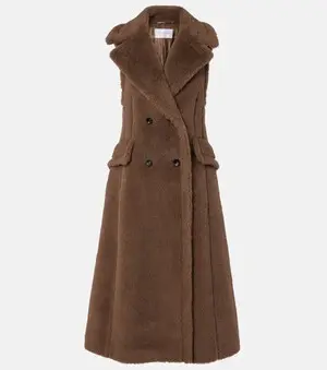 Max Mara Alpaca, Wool, And Silk Teddy Coat - Brown