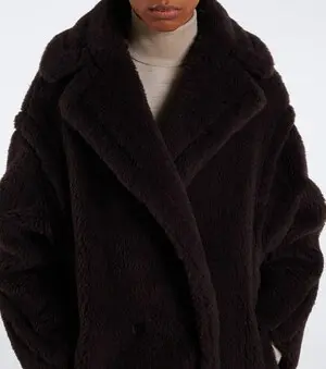 Max Mara Alpaca, Wool, And Silk Teddy Coat - Brown