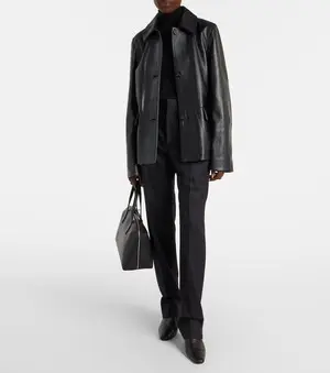 TOTEME Leather Jacket - Black