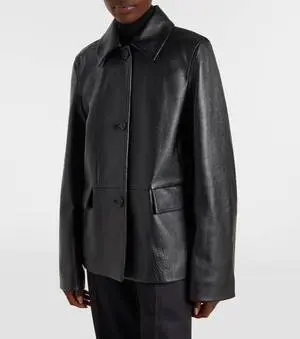 TOTEME Leather Jacket - Black