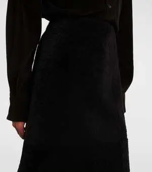 YVES SALOMON Shearling Maxi Skirt