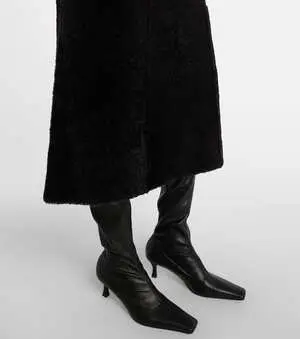 YVES SALOMON Shearling Maxi Skirt