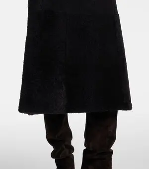 YVES SALOMON Shearling Maxi Skirt