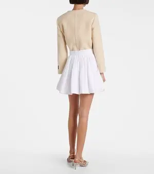 PATOU Cotton Poplin Miniskirt - White