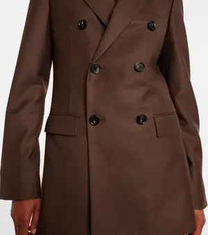 Loro Piana Virgin Wool Double-breasted Blazer