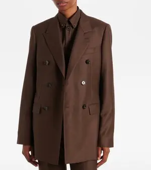 Loro Piana Virgin Wool Double-breasted Blazer