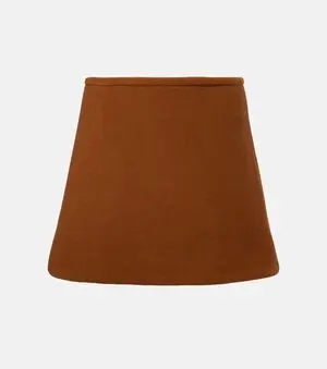 Patou Wool-blend Miniskirt