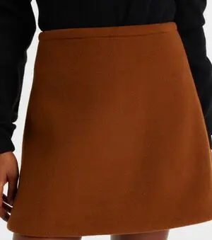 Patou Wool-blend Miniskirt