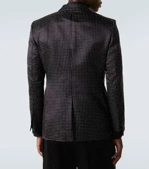 TOM FORD Polka-dot Silk Satin Suit Jacket