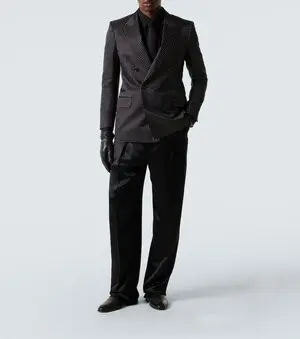 TOM FORD Polka-dot Silk Satin Suit Jacket