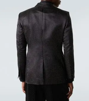 TOM FORD Polka-dot Silk Satin Suit Jacket