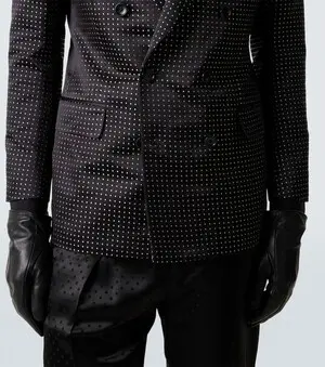 TOM FORD Polka-dot Silk Satin Suit Jacket