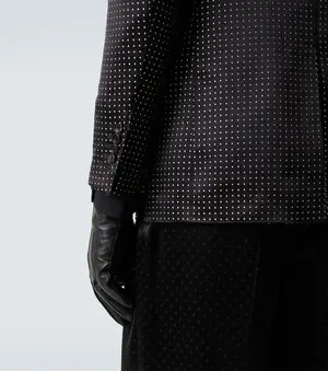 TOM FORD Polka-dot Silk Satin Suit Jacket
