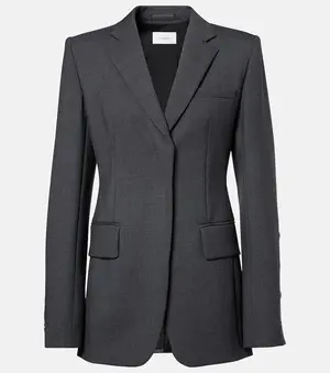 Sportmax Ranghi Virgin Wool Blazer - Grey