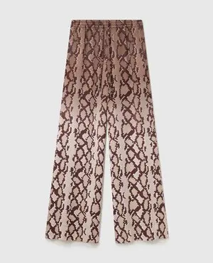 Stella McCartney Snake Print Oversized Drawstring Pants