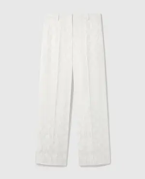 Stella McCartney Snake Print Straight-leg Pants - Cream