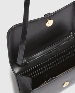 Stella McCartney Ryder Flap Crossbody Bag - Black