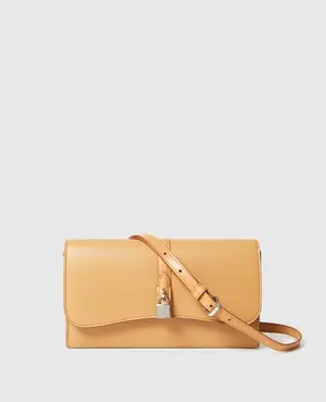 Stella McCartney Ryder Flap Crossbody Bag - Honey