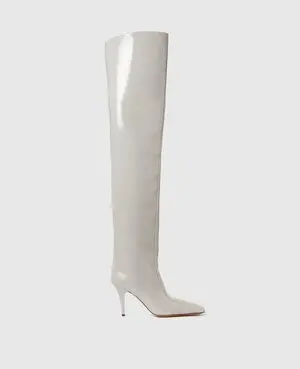 Stella McCartney Square-toe Thigh-high Stiletto Boots