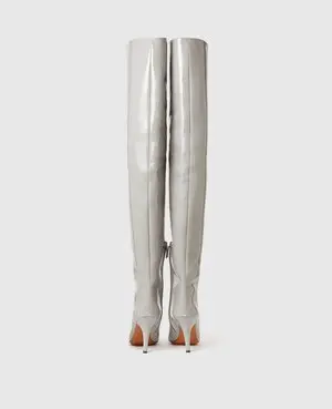 Stella McCartney Square-toe Thigh-high Stiletto Boots