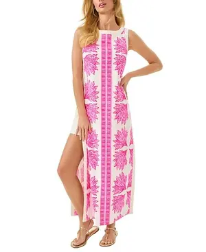 Lilly Pulitzer® Eleanora Maxi Shift Romper - Pink Bliss Shady Babe