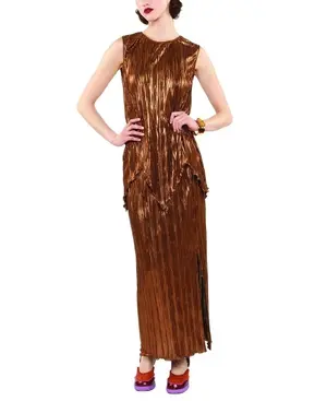 Anna Sui Fortuny Pleats Sleeveless Top