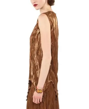 Anna Sui Fortuny Pleats Sleeveless Top