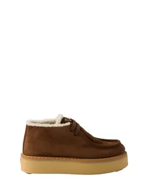 Prada Suede Chukka Boots - Brown
