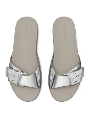 Tory Burch Buckled Slide Sandals