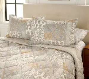 HOME REFLECTIONS Patchwork Comforter & Sham Set- Queen - One-color