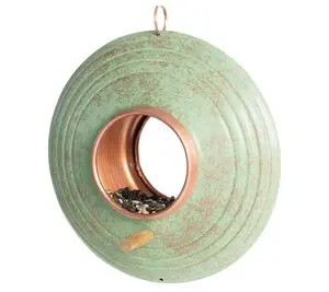 GOOD DIRECTIONS Verde Fly-thru Bird Feeder, Co Pper Accents - One-color
