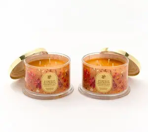 HOMEWORX BY SLATKIN + CO. S/2 18oz Dark Autumn Candles - One-color