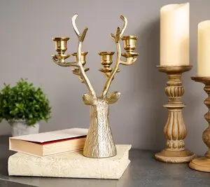 MRS. H As Is Dee Hilfiger Staghead Candelabra