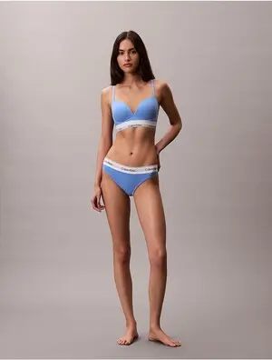 Calvin Klein Icon Cotton Modal Bikini - Blue Descent