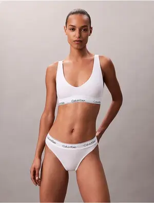 Calvin Klein Icon Cotton Modal Tanga - White